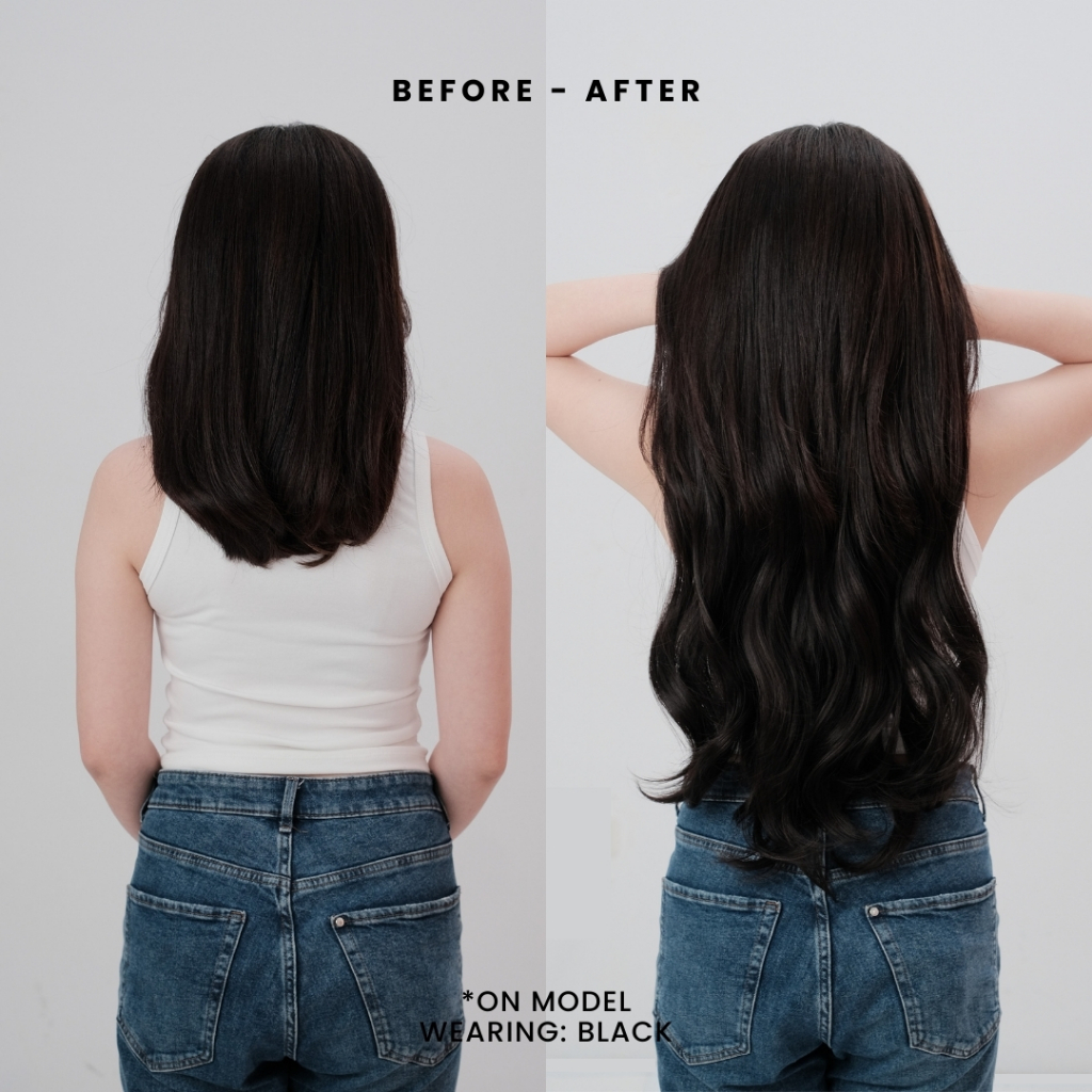 Jual AIRY EXTENSION – Hairclip rambut gelombang natural panjang 60 cm ...