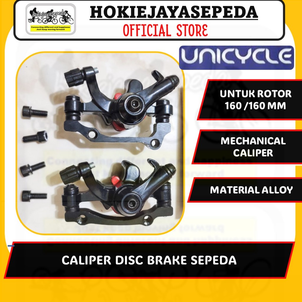 Jual Caliper Depan - Belakang Kepala rem disc mechanic untuk cakram rotor sepeda 160mm | Shopee ...