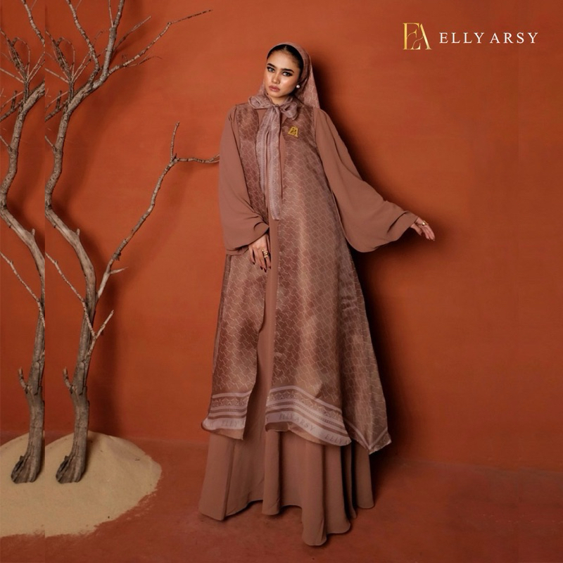 Jual LAUNCHING NEW PRODUK Dinara Dress Mateial Ceruty Mix Organza Plus ...