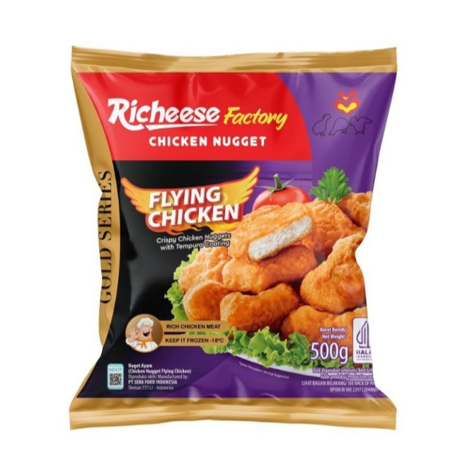 Jual Richeese Factory Nugget Flying Chicken 500gr | Shopee Indonesia