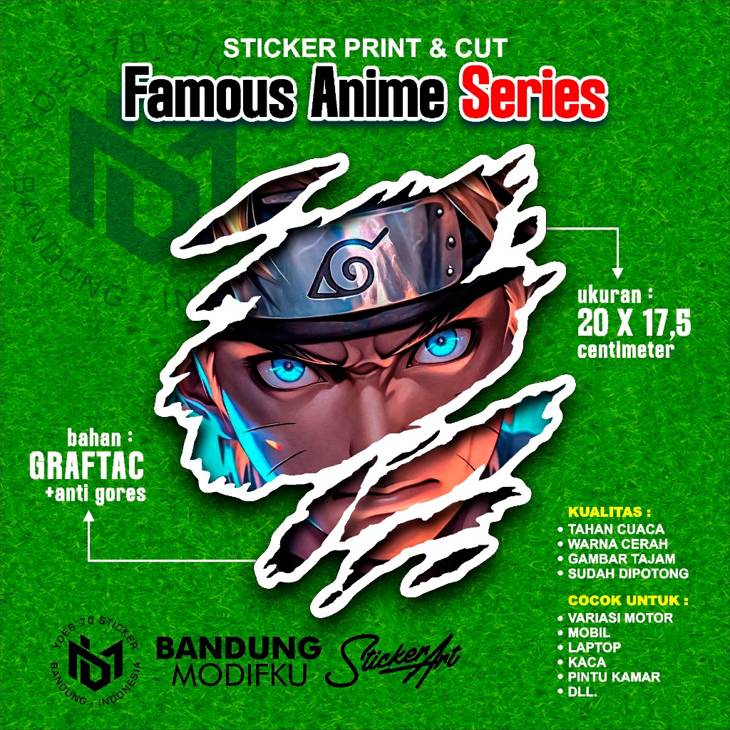 Jual Stiker Tokoh Anime Viral / MANGA 8 / Stiker Manga / sticker Wibu ...