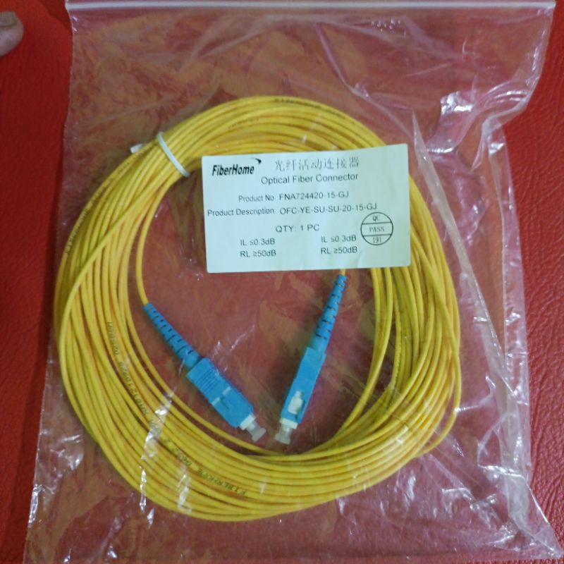 Jual PATCHCORE MEREK FIBERHOME 15 & 20 meter BIRU-BIRU NEW | Shopee ...