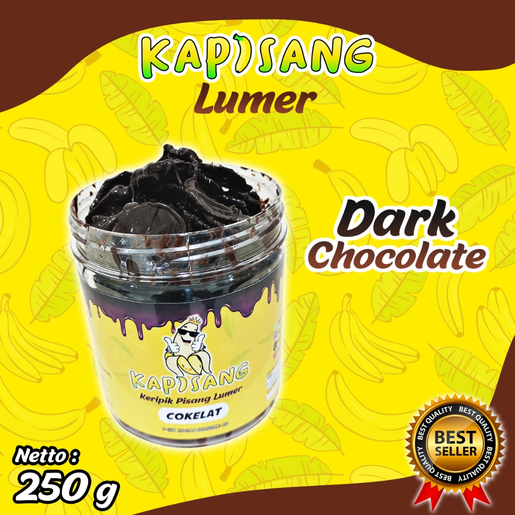 Jual Kripik pisang coklat lumer 250gr kualitas PREMIUM KAPISANG cemilan ...