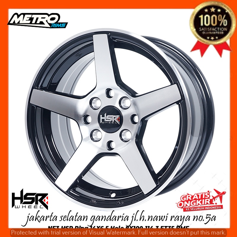 Jual velg mobil racing ring 14 pcd 4x100-114,3 untuk avanza xenia brio agya ayla sigra calya ...