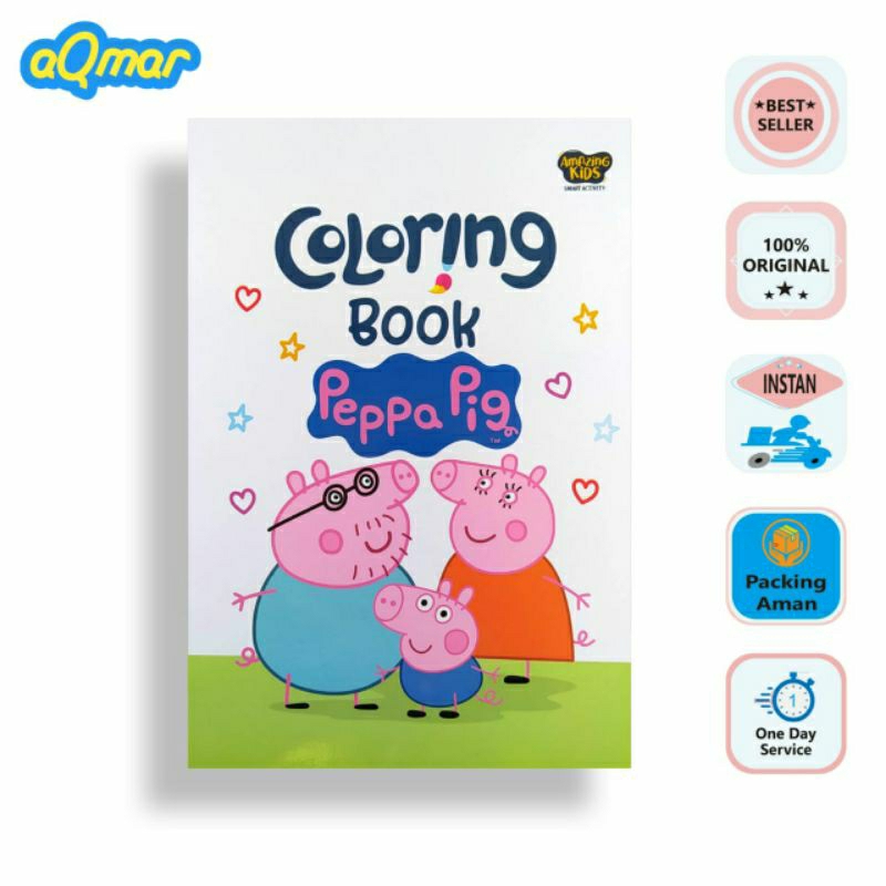 Jual Buku Aktivitas Anak - Colouring Book Peppa Pig | Shopee Indonesia