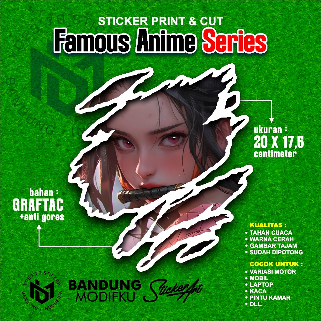 Jual Stiker Tokoh Anime Viral / MANGA 16 / Stiker Manga / sticker Wibu ...