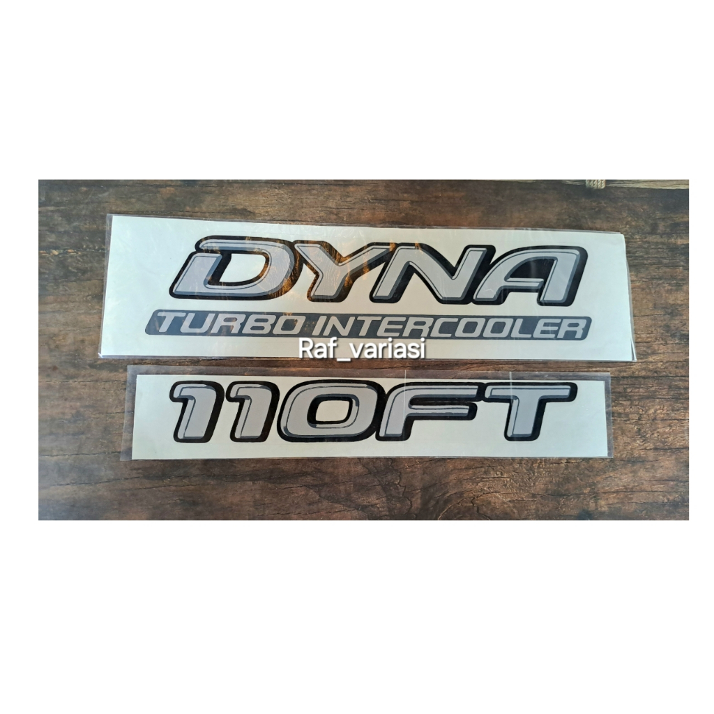 Jual Stiker Dyna 110FT / sticker dyna turbo intercooler / stiker mobil ...
