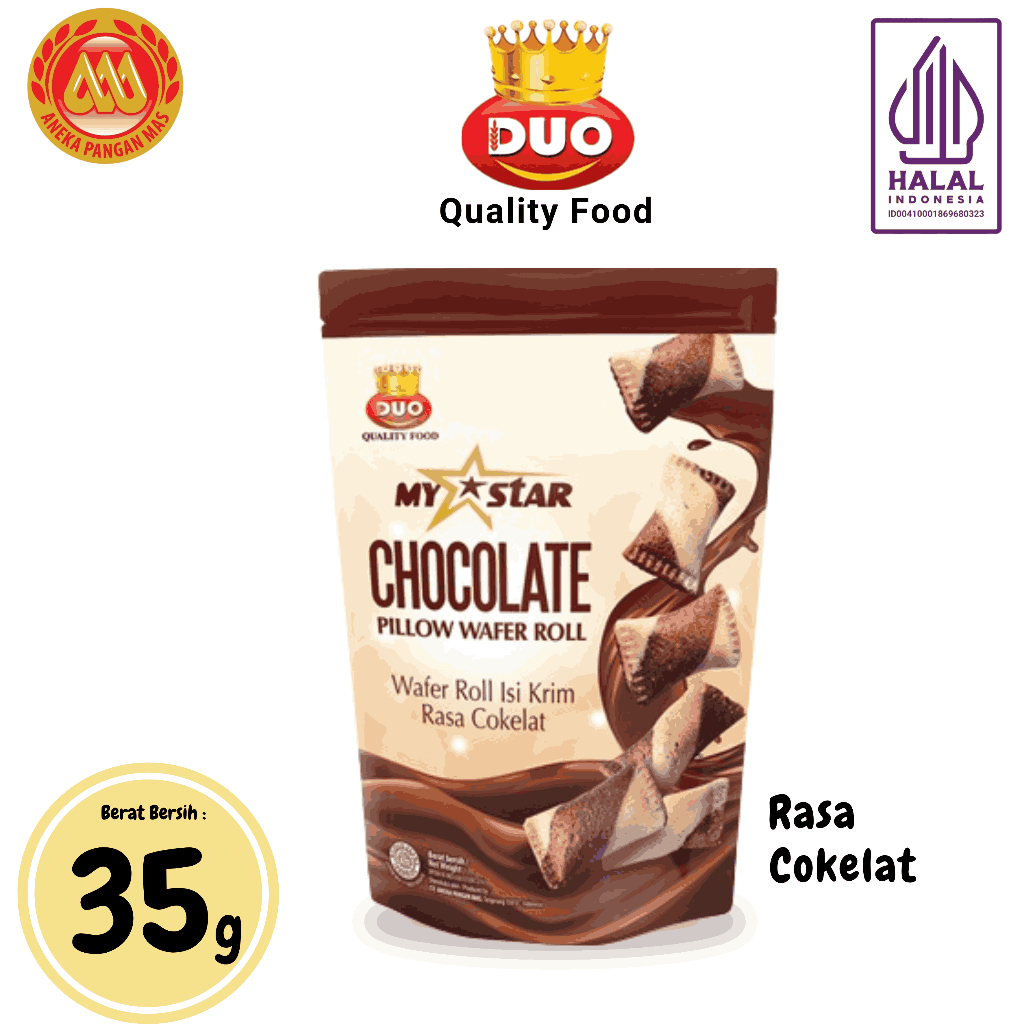 Jual DUO My Star Pillow Wafer - Netto35gr Snack Cemilan Anak Murah ...
