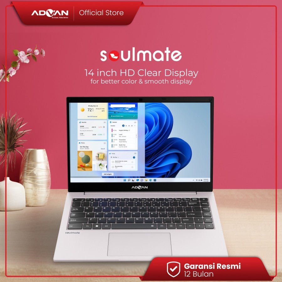 Jual Advan Soulmate Laptop Intel N4020 ram 8GB ssd 384GB (128GB+256GB) 14" HD W11 | Shopee Indonesia