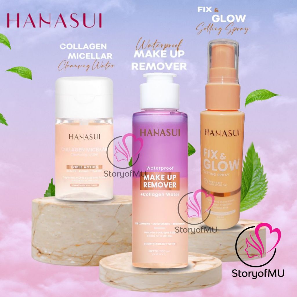 Jual HANASUI Collagen Series - Fix & Glow Setting Spray 60ml | Micellar ...
