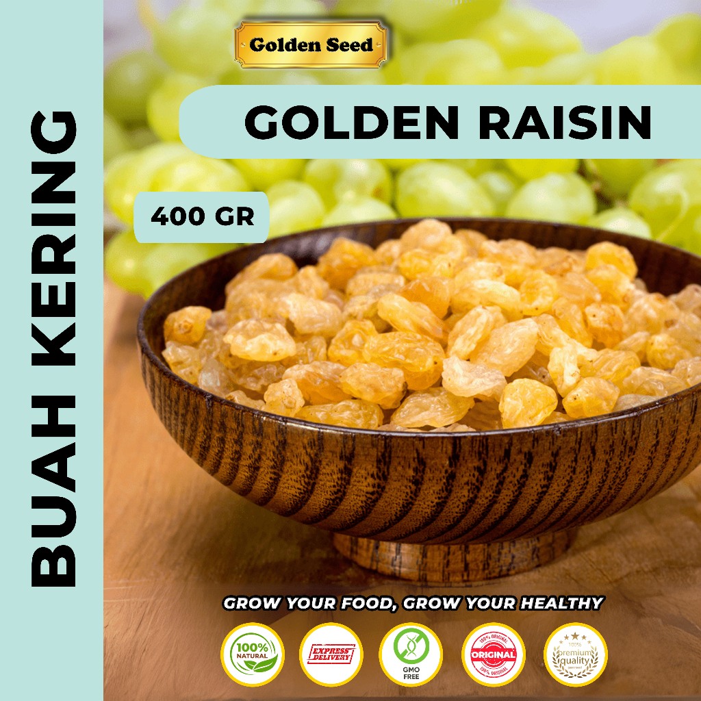 Jual KISMIS GOLDEN RAISIN 400 GRAM / KISMIS BROWN RAISIN 400 GR ...