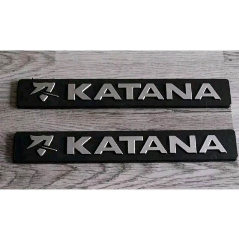 Jual Emblem logo Suzuki Katana samping / Emblem Logo Katana set / emblem logo Katana Suzuki ...