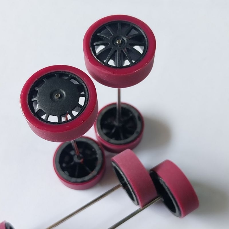 Jual BAN TAMIYA BUBUT/ BAN MAROON + PELEK CARBON PROJEC D + AS 72 AO ...