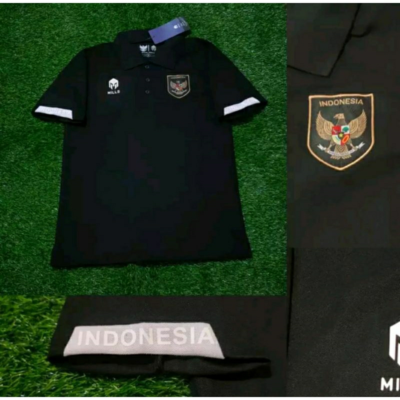 Jual (BEST SELLER )POLO INDONESIA HITAM MILS 2024 GRADE ORI | Shopee ...