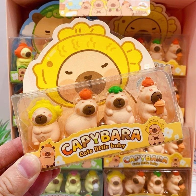 Jual Children's Safe Non-Toxic Creative Eraser/Capabala Cute Capybara ...