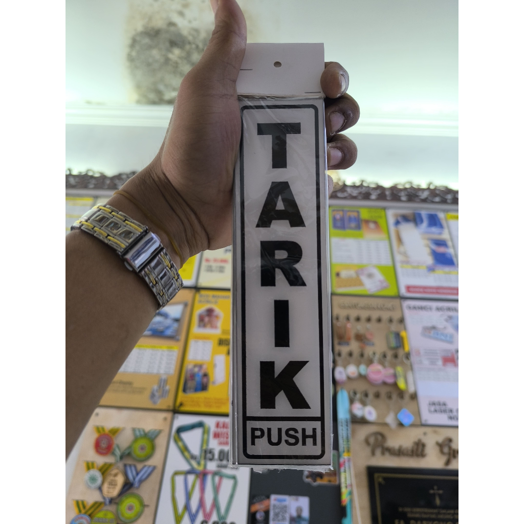Jual RAMBU RAMBU / SIGN TARIK acrylic 5 X20 CM | Shopee Indonesia