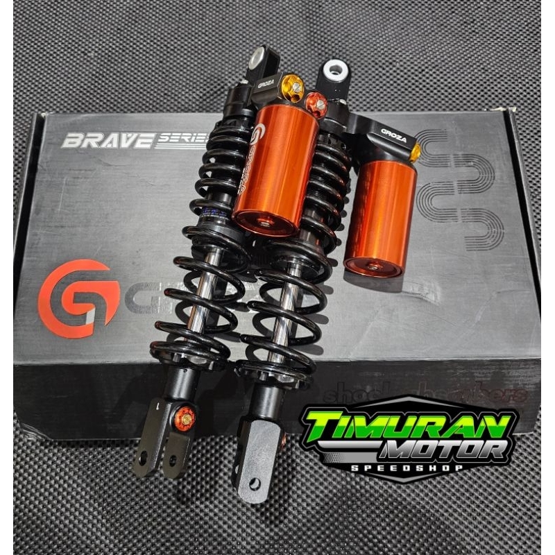 Jual SHOCK GROZA BRAVE PCX 160 BLACK ORANGE 365 MM | Shopee Indonesia