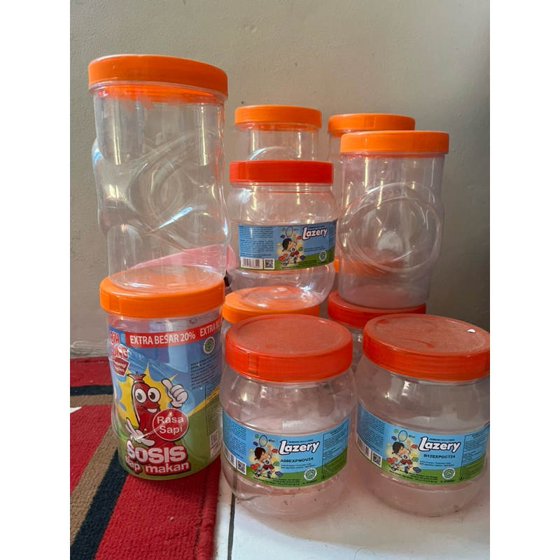 Jual toples bekas sosis so nice toples bekas permen lazery toples bumbu ...