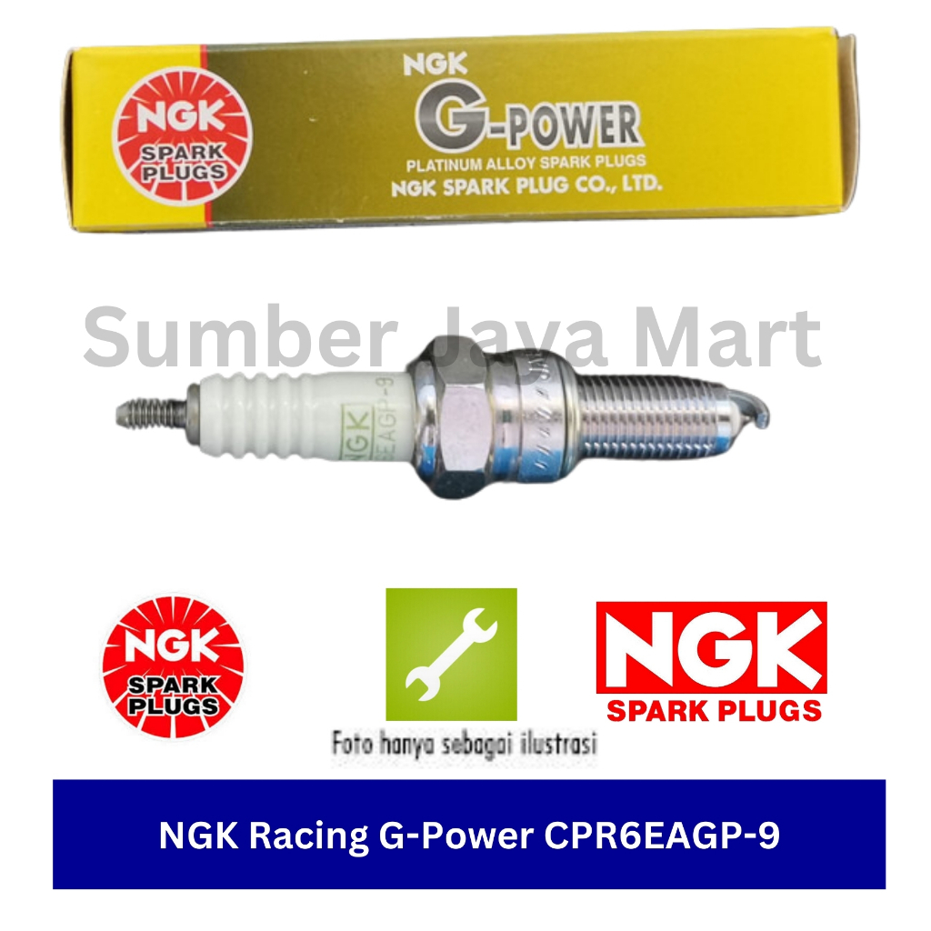 Jual Busi Racing NGK G-Power CPR6EAGP-9 Karisma, Supra X 125, Mega Pro ...