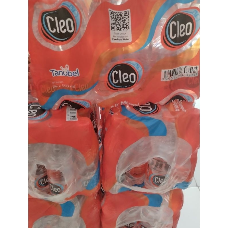 Jual Cleo Botol uk 550 ml isi 24 Pcs | Shopee Indonesia