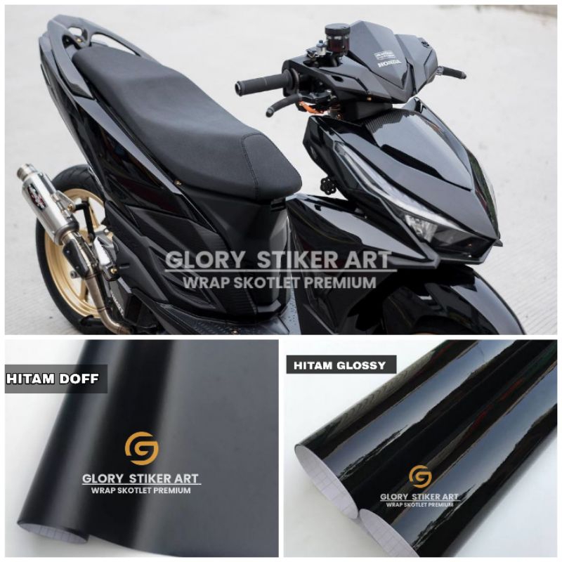 Jual Stiker Skotlet Hitam Glossy Scotlet Motor Premium Seri Super ...