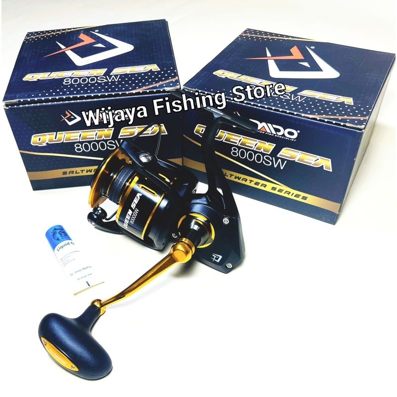 Jual Reel Pancing Daido Queen Sea SW 8000 POWER HANDLE | Shopee Indonesia