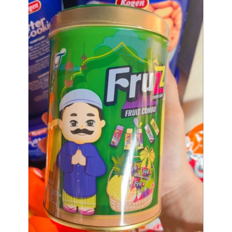 Jual Permen Kaleng Fruzz Chewy Candy Rasa Buah 125 gr Lebaran Idul ...