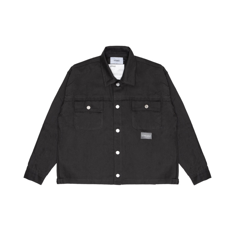 Jual Viteko / Work Jacket Boxy Fit Dark Grey Raw Arise | Shopee Indonesia