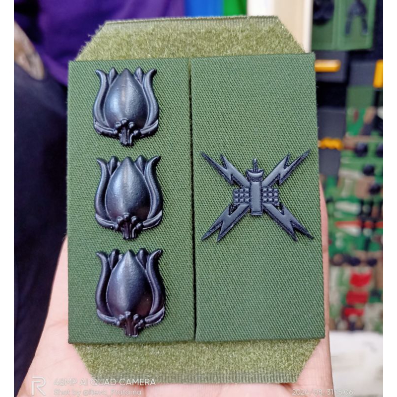 Jual pangkat kerah baju pdl kolonel + korp Cke | Shopee Indonesia