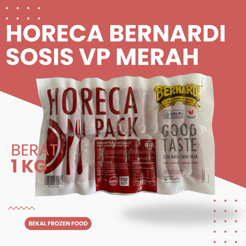 Jual Horeca Bernardi Sosis VP merah 1 Kg / 500gr | Shopee Indonesia