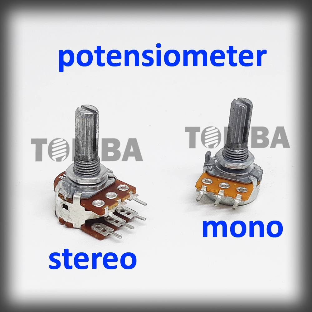 Jual potensio 10k 50k mono aplus / potensiometer 50k Aplus potensio 50k ...