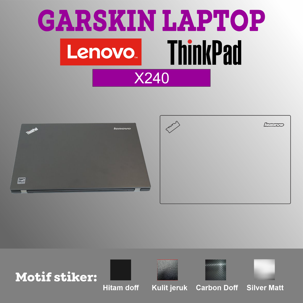 Jual Garskin Laptop Lenovo Thinkpad X240 Skin Protector | Shopee Indonesia