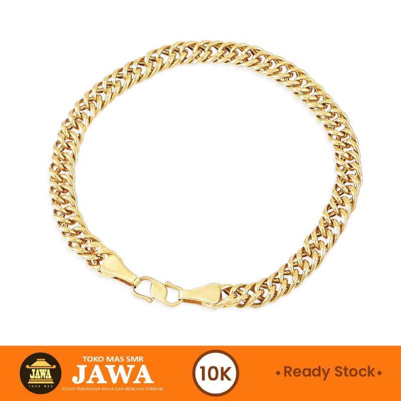 Jual Gelang Emas Hollow Cut Kadar 10 Karat Toko Mas Jawa | Shopee Indonesia