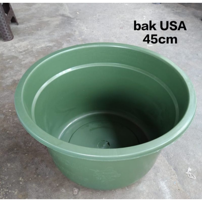 Jual bak usa hijau 45cm/ember hijau usa/baki besar hijau tebal | Shopee ...