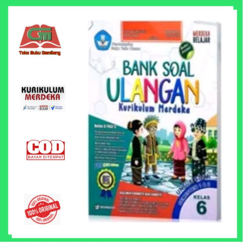 Jual BUKU BANK SOAL ULANGAN UNTUK SD/MI KELAS 6 KURIKULUM MERDEKA | Shopee Indonesia