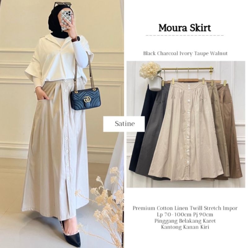 Jual moura rok linen premium | Shopee Indonesia