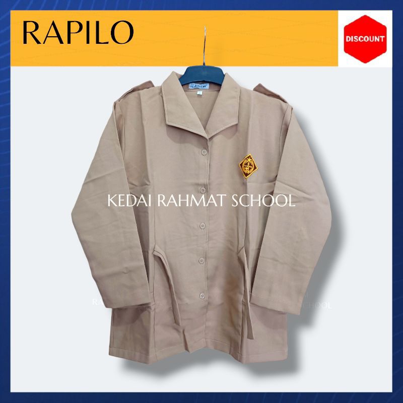 Jual COD Baju Pramuka Wanita Guru Pembina Bahan Rapilo Rafilo Seragam ...