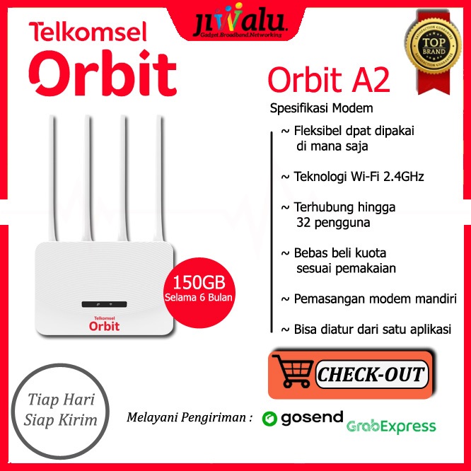 Jual Modem Router Wifi Telkomsel Orbit Star A1 4G LTE Free Telkomsel ...