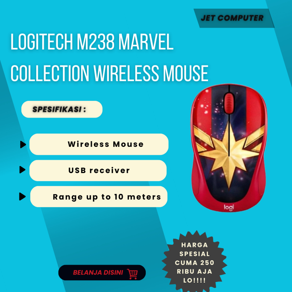 Jual Logitech M238 Marvel Collection Wireless Mouse | Shopee Indonesia