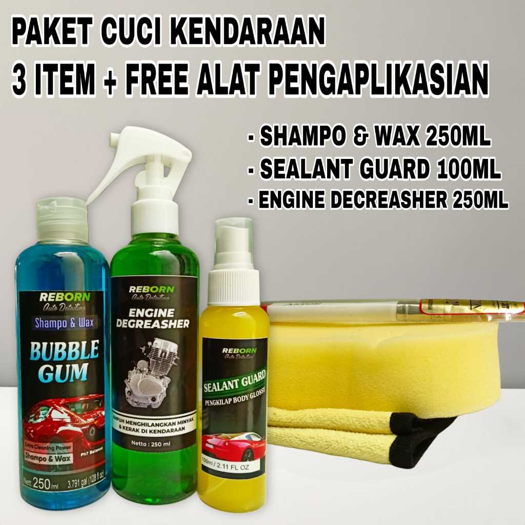 Jual Paket Lengkap Perawatan Kendaraan Paket 3 Item Perawatan Kendaraan ...