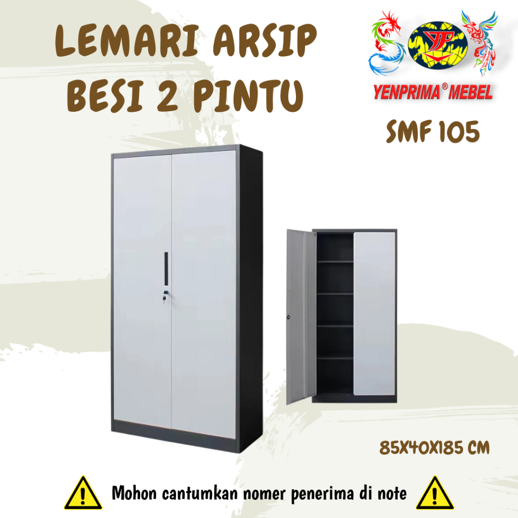 Jual [YENPRIMA] Lemari Arsip Besi Smf 105 / Lemari Dokumen / Lemari ...