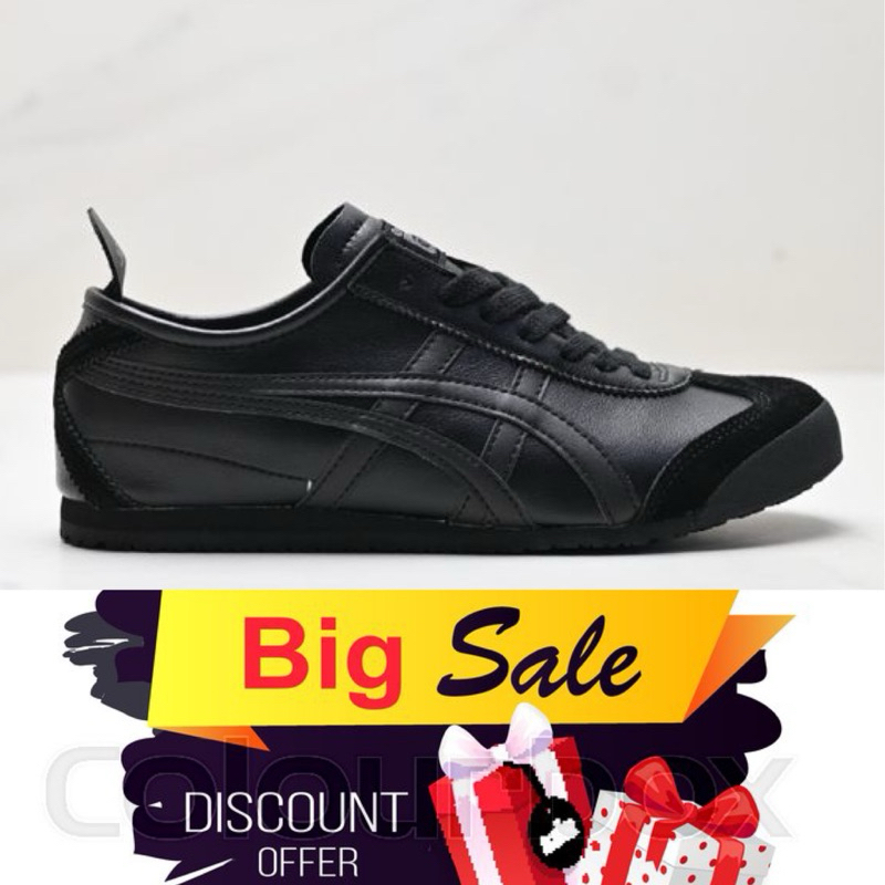 Jual septu pria wanita onitsuka tiger origina lindo tali full black(free paperbag & kaos kaki ...