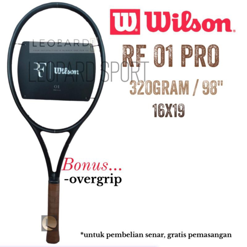 Jual Raket Tenis Wilson RF 01 PRO 320g 98 in / Roger Federer Racket ...