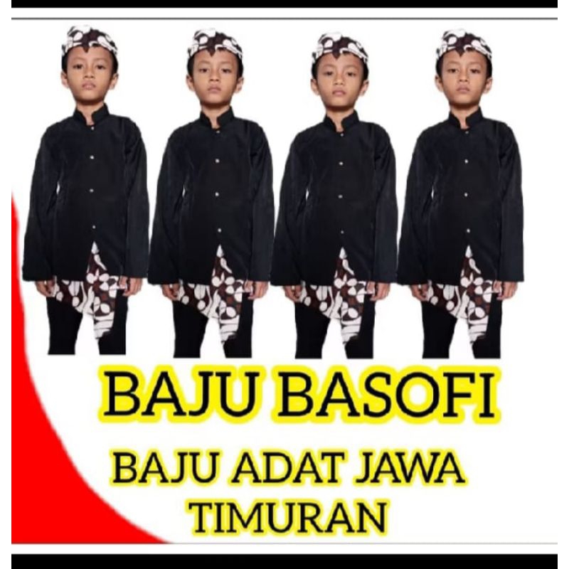 Jual BAJU ADAT JAWA BAJU BASOFI ANAK BAJU KARNAVAL BAJU ADAT JAWA TIMUR ...