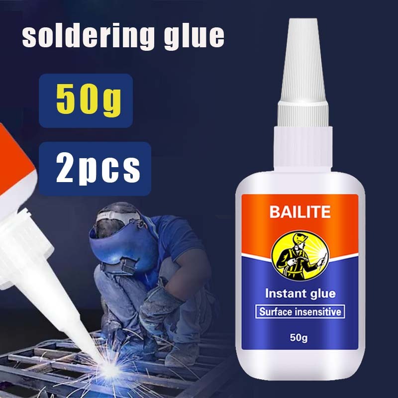 Jual 2pcs Superglue Multifungsi Kuat Oily Glue Lem Setan Solder Perekat ...