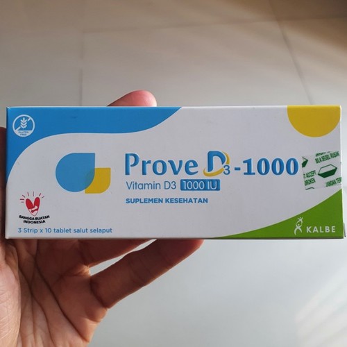 Jual Prove D3 1000 IU Box isi 30 Tablet vitamin D | Shopee Indonesia