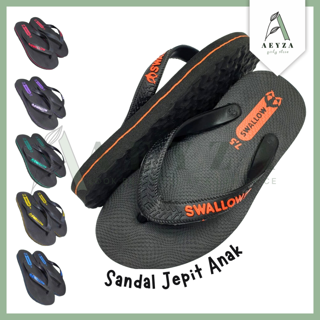Jual AEYZA☘️ Sandal Swallow Black Pearl Kids M02 | Sandal Jepit Anak ... Jual AEYZA☘️ Sandal Swallow Black Pearl Kids M02 | Sandal Jepit Anak ...
