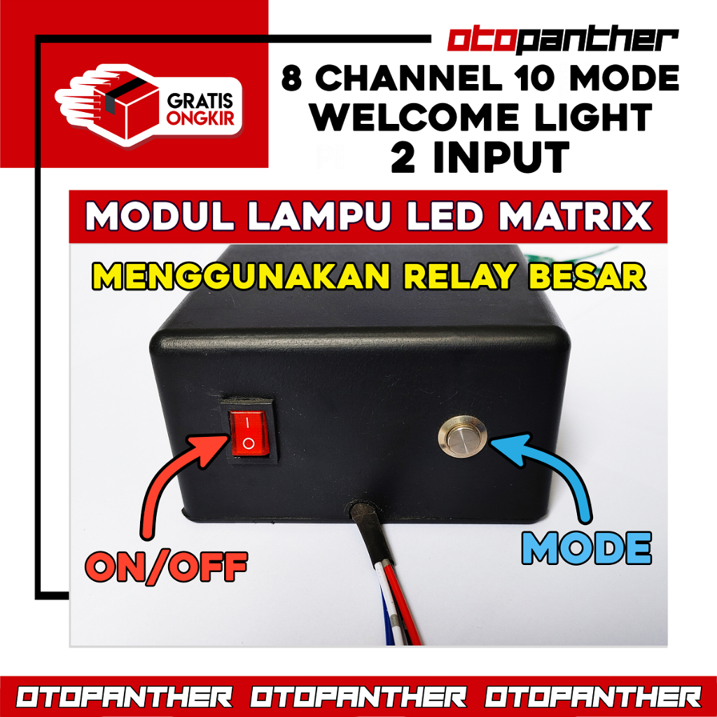 Jual Modul Lampu Led Matrix 8 Channel Universal Relay Besar | Shopee ...