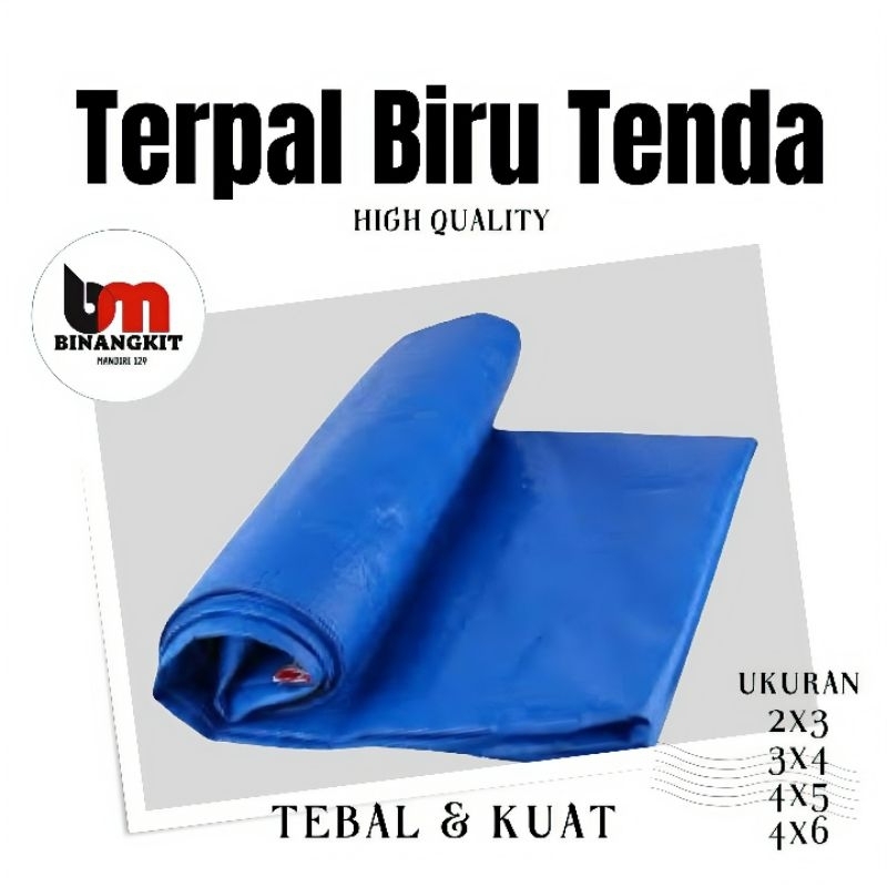 Jual Terpal Biru A12 Ukuran 3x4 Terpal premium Super Tebal Montana ...