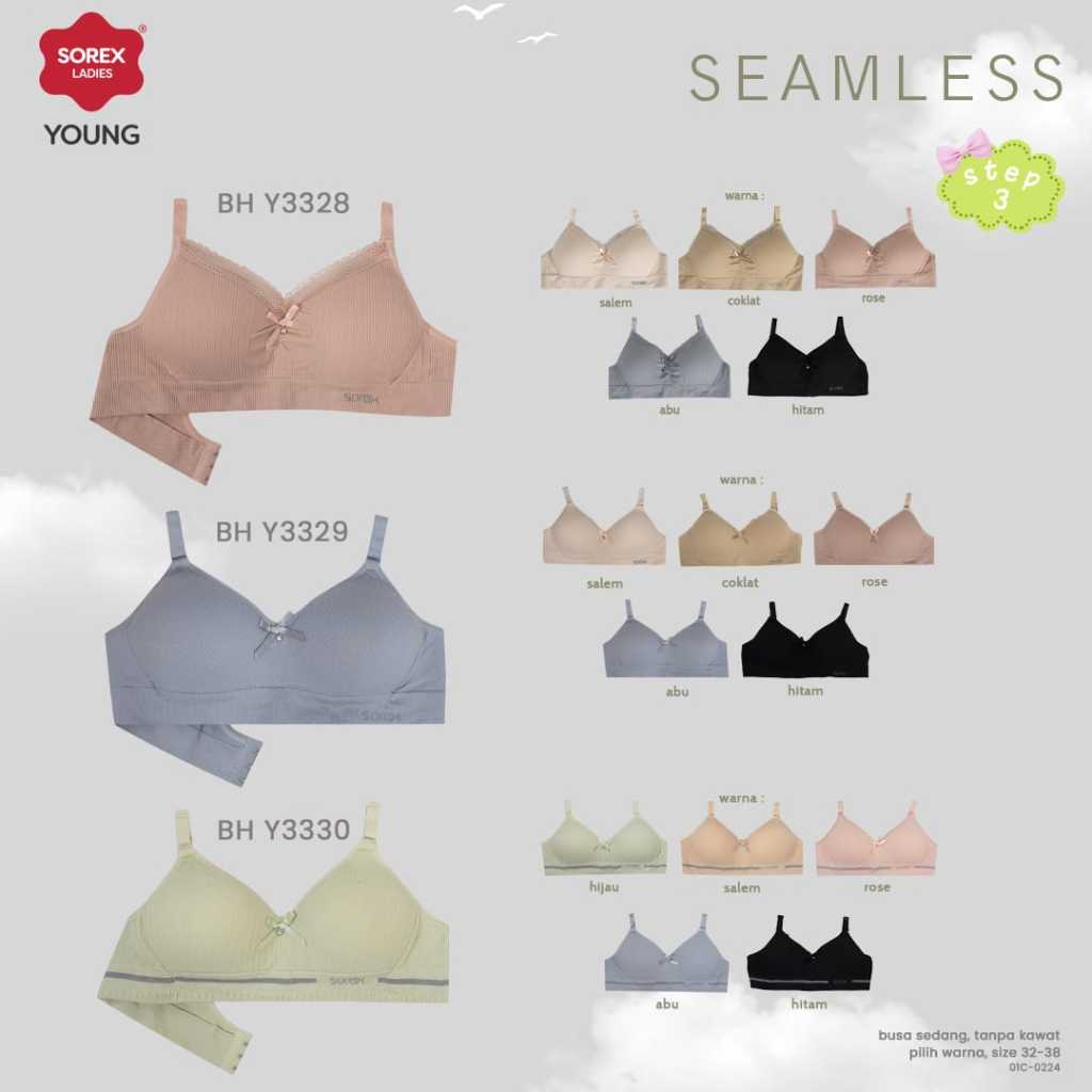 Jual (isi 2 pcs) Sorex Young Bh/Bra Remaja ABG Sorex Bra Teen Step 3 ...